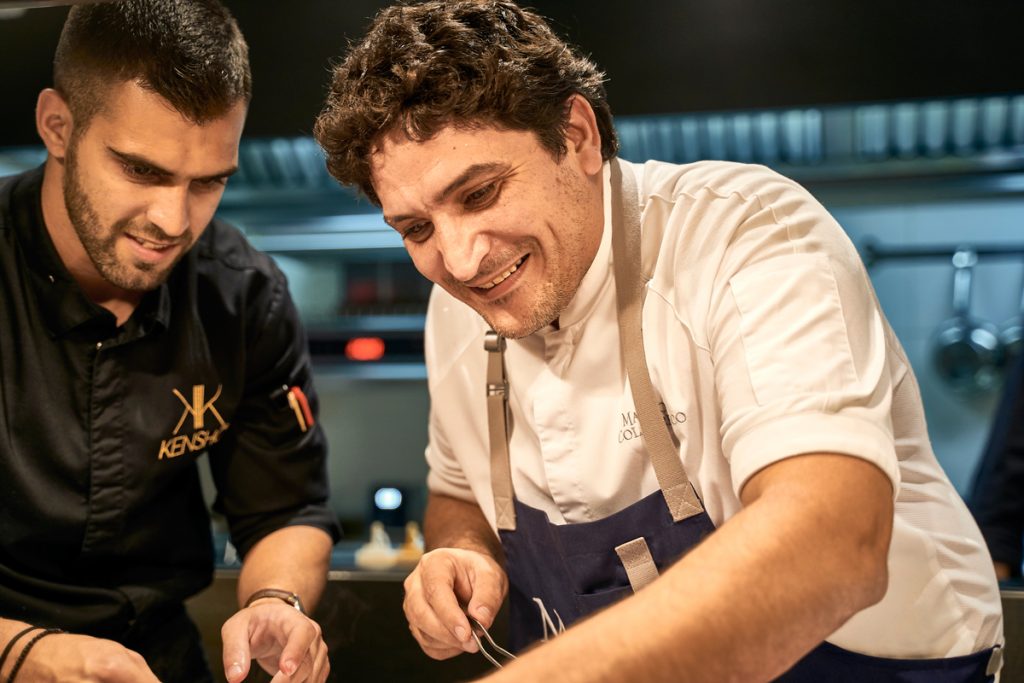 Fine dining recital by chefs Mauro Colagreco and George Stylianoudakis ...